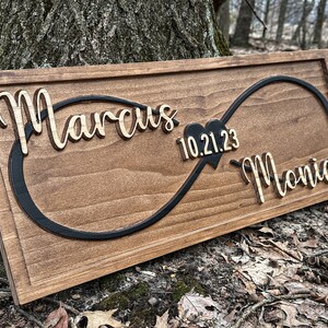 Personalized Wedding Gift for Couple | Custom Infinity Sign | Wedding ...