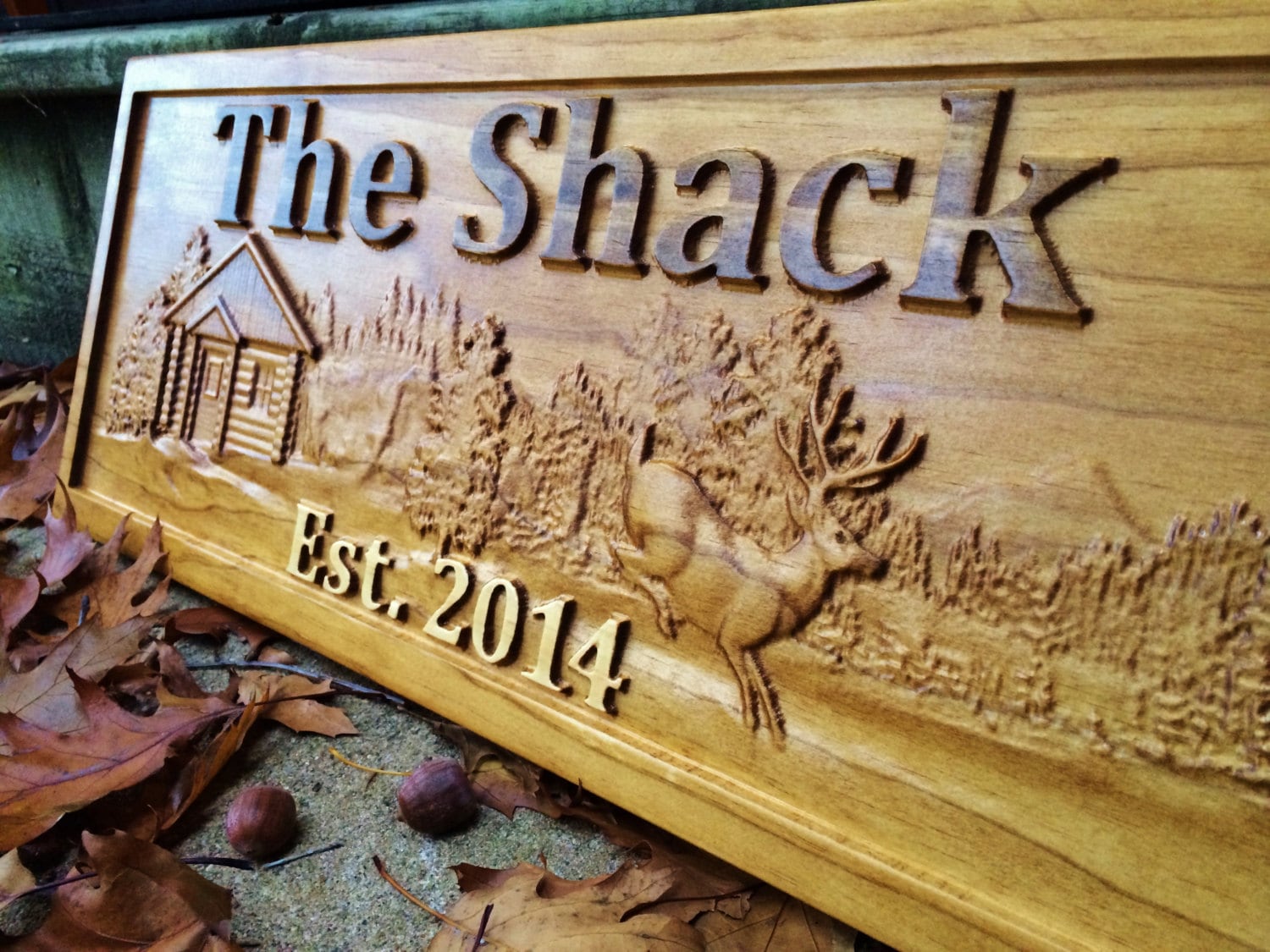 Personalized Cabin Sign Custom Wood Sign Rustic Cabin Decor - Etsy