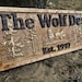 Custom Wolf Gift | Wolf Wall Art | Personalized Wood Wolves Sign ...