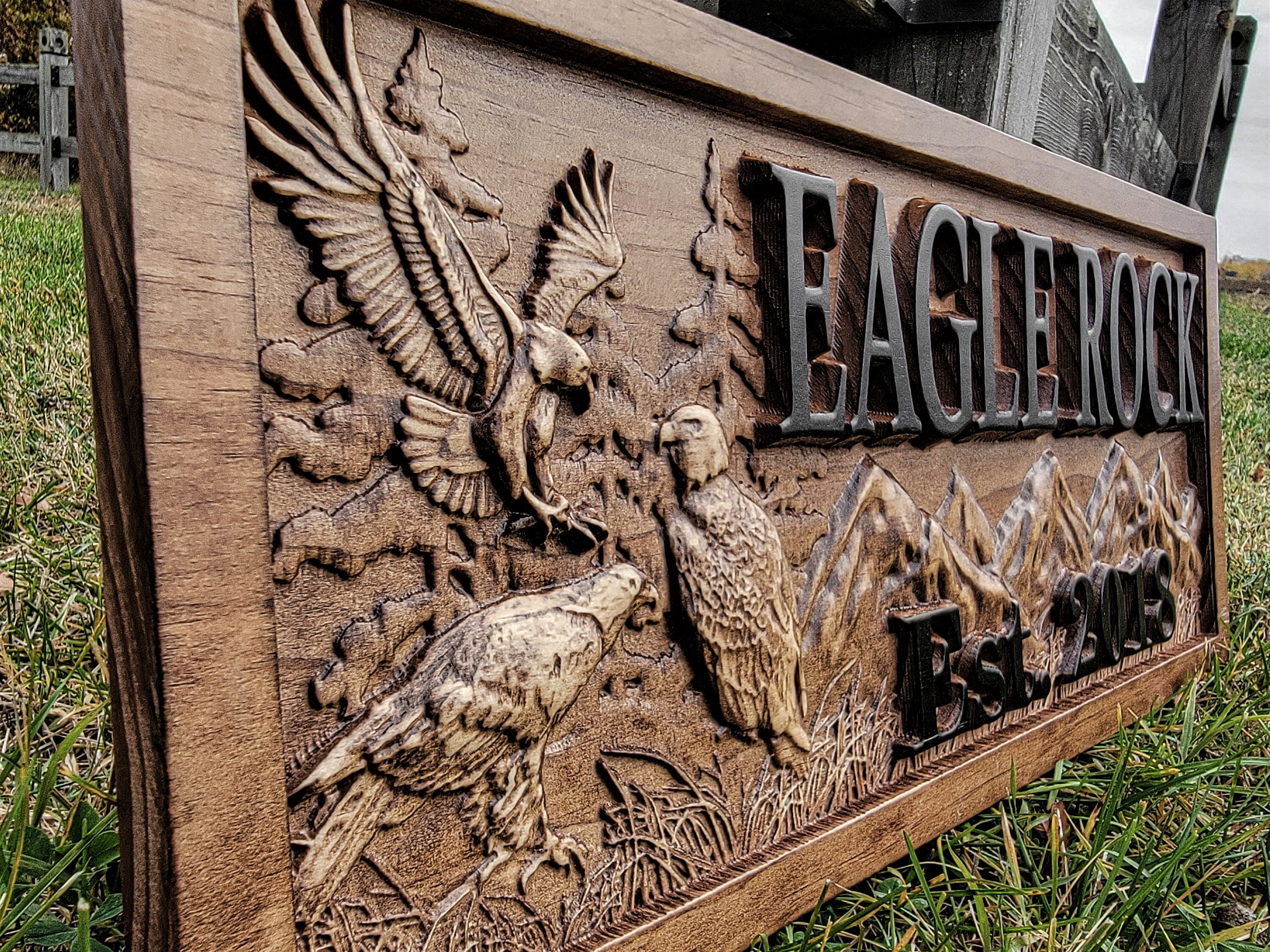 Custom Eagle Sign American Eagle Wall Art Front Door Sign - Etsy