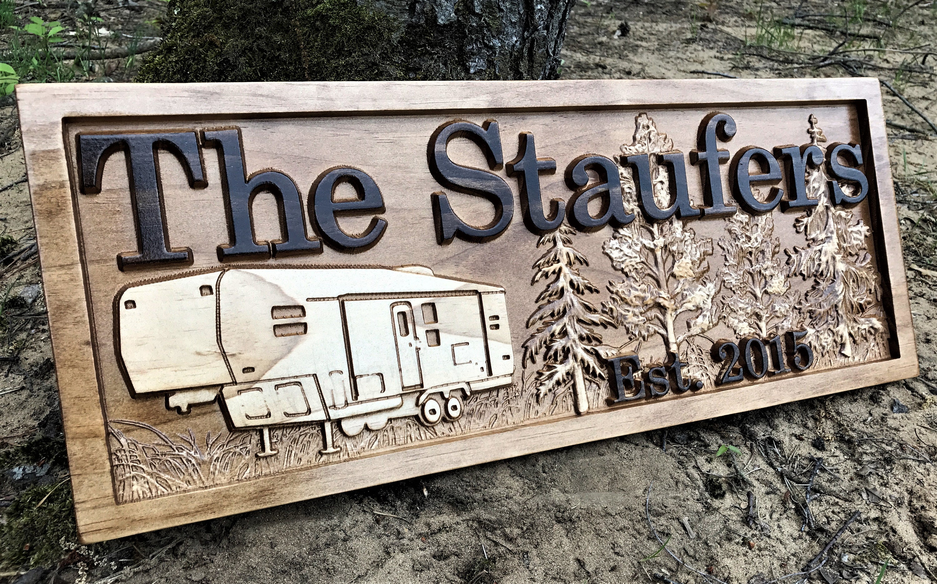 Personalized Camping Sign Fifth Wheel Decor Custom Camper Sign - Etsy