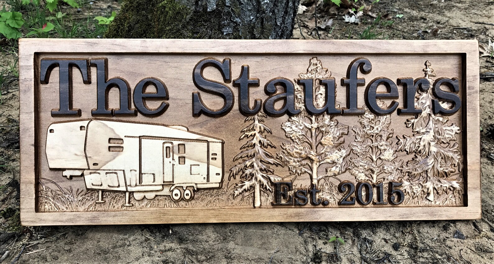 Personalized Camping Sign Fifth Wheel Decor Custom Camper Sign - Etsy