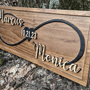 Personalized Wedding Gift for Couple | Custom Infinity Sign | Wedding ...
