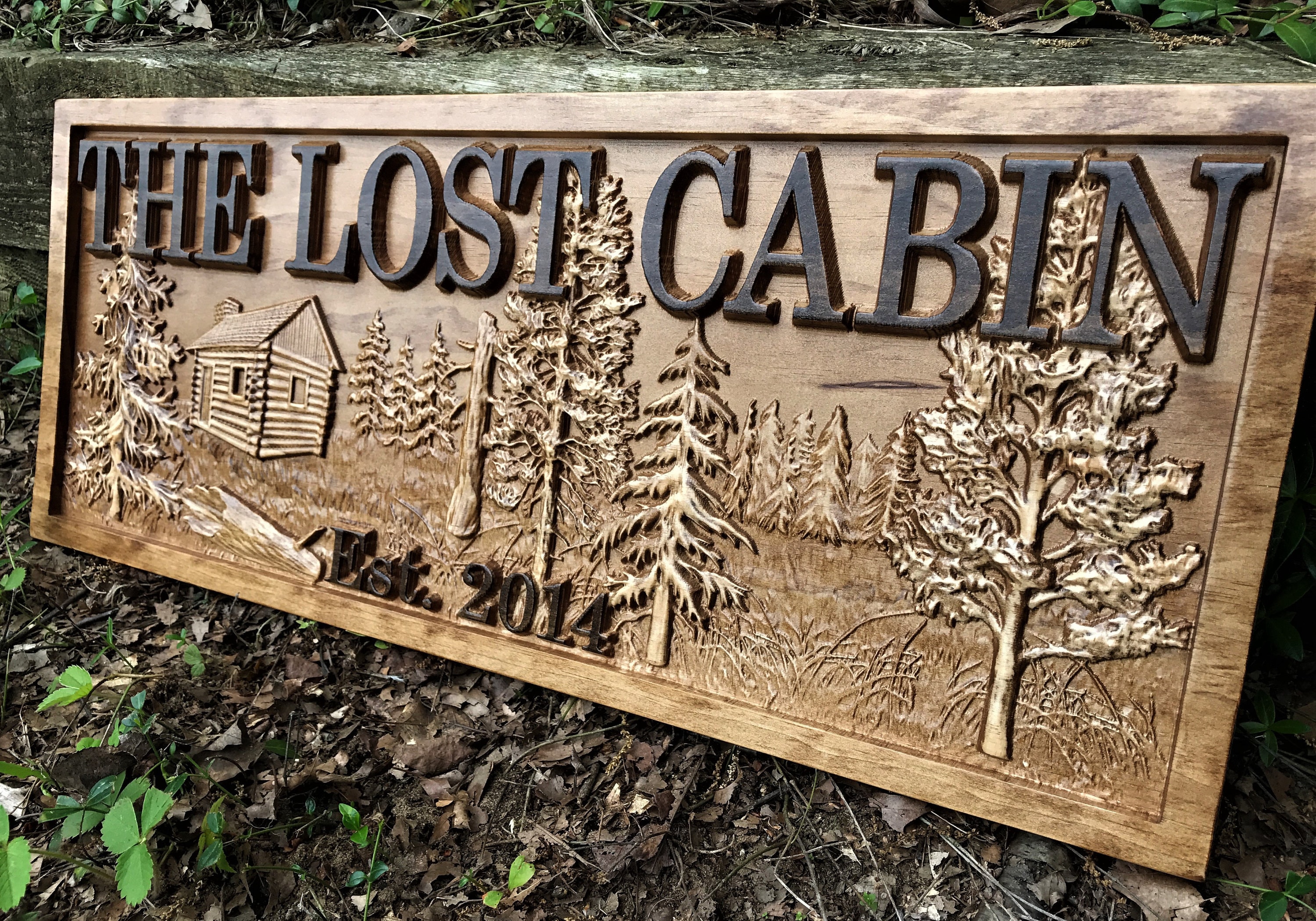 Custom Cabin Decor Rustic Cabin Sign Personalized Lake House - Etsy Canada