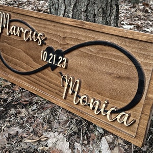 Personalized Wedding Gift for Couple | Custom Infinity Sign | Wedding ...