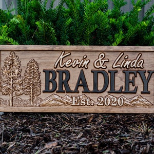 Custom Wood Sign | Family Name Sign | Last Name Sign | Personalized ...