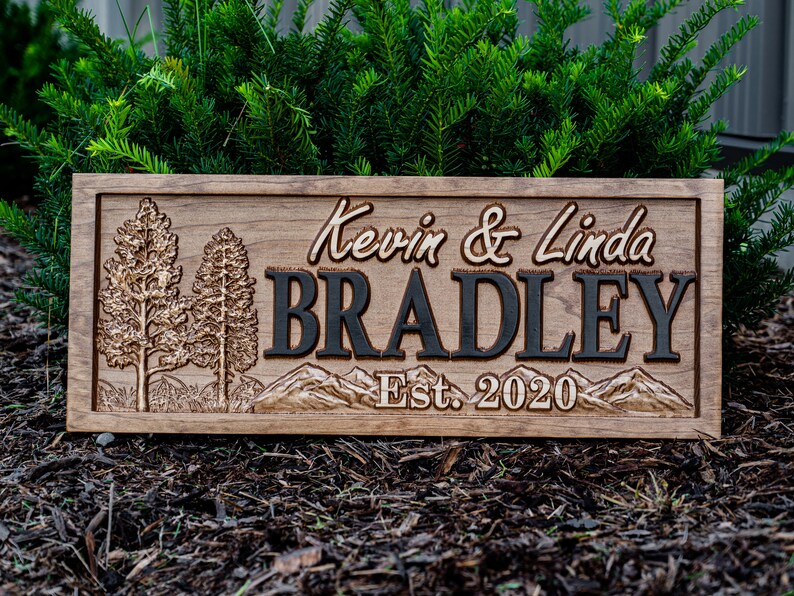 Custom Cabin Sign Personalized Wood Sign Cabin Decor - Etsy
