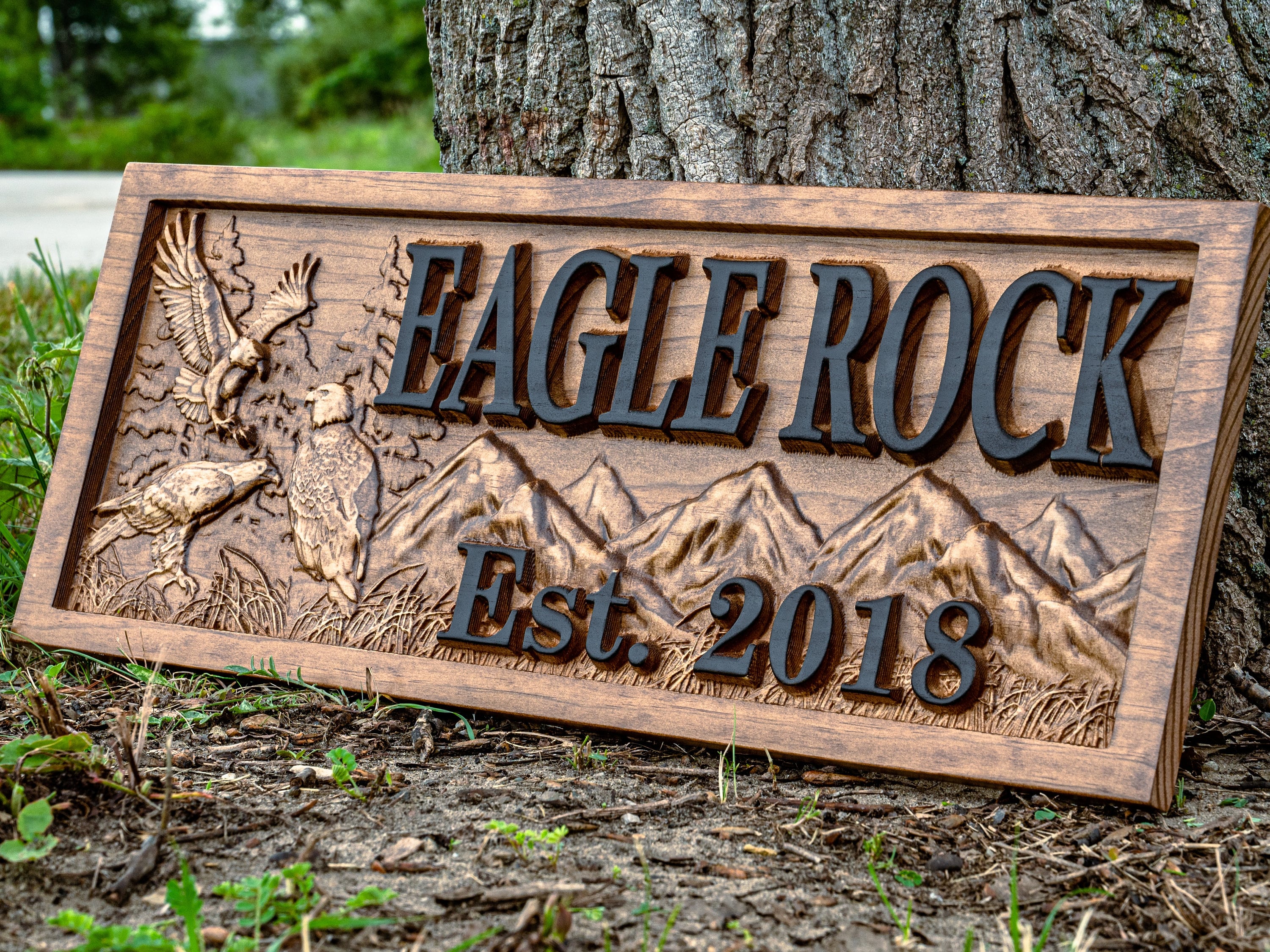 Custom Eagle Sign American Eagle Wall Art Front Door Sign - Etsy