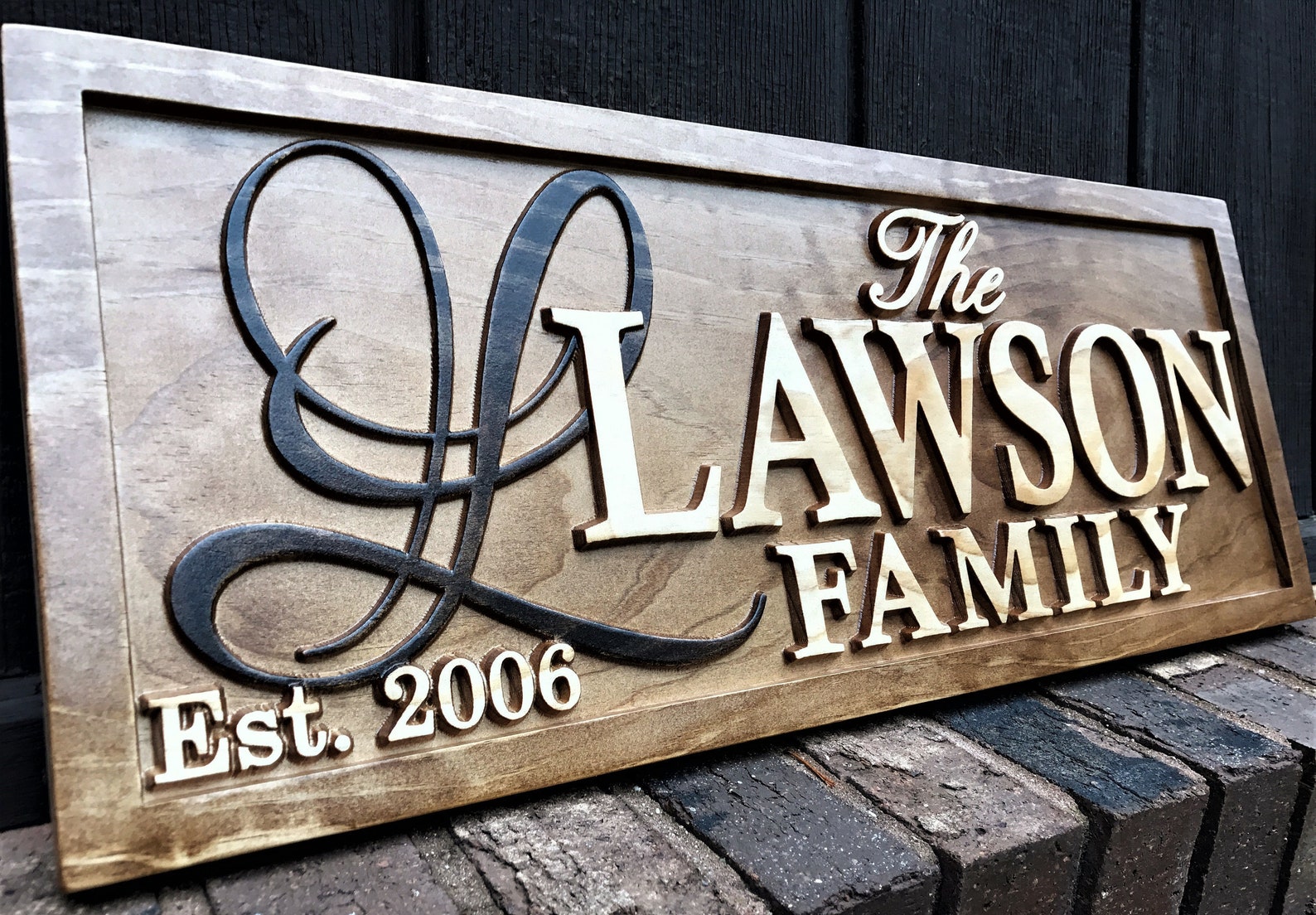 Custom Wooden Sign for Home Sign Family Last Name Sign Wood - Etsy Canada