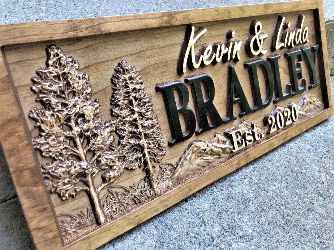 Custom Cabin Sign | Personalized Wood Sign | Cabin Decor | Mountain ...