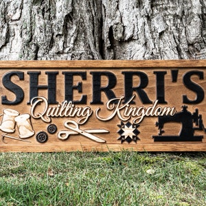 Personalized Quilting Room Sign | Custom Sewing Room Sign | Gift for ...