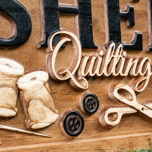 Personalized Quilting Room Sign | Custom Sewing Room Sign | Gift for ...