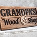Custom Wooden Shop Sign | Wood Workshop Sign | Gifts for Men | Gifts ...