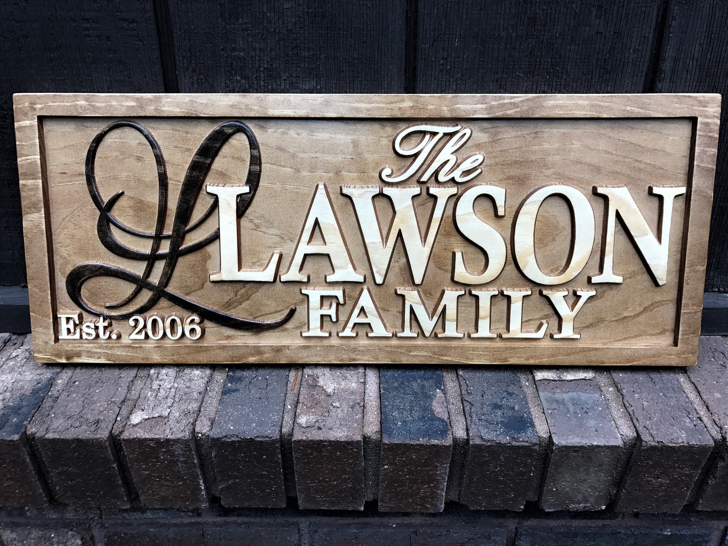 Custom Wooden Sign for Home Sign Family Last Name Sign Wood - Etsy Canada