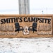Custom Wood Campfire Sign | Family Name Campsite Sign | Last Name Sign ...