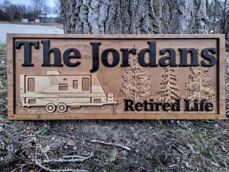 Personalized Camping Sign Fifth Wheel Decor Custom Camper Sign - Etsy