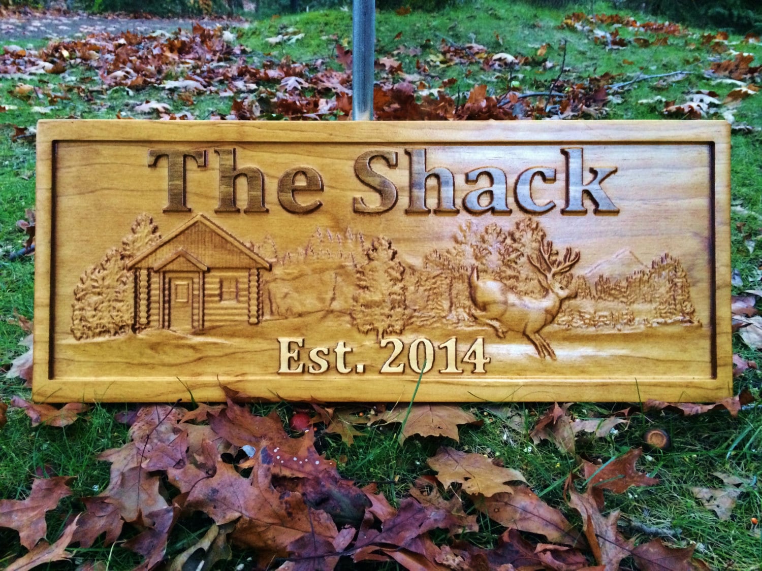 Personalized Cabin Sign Custom Wood Sign Rustic Cabin Decor - Etsy