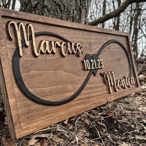 Personalized Wedding Gift for Couple | Custom Infinity Sign | Wedding ...