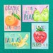 SAY HELLO With Fruit Friends - Valentine Cards - by Palmer Street Press ...