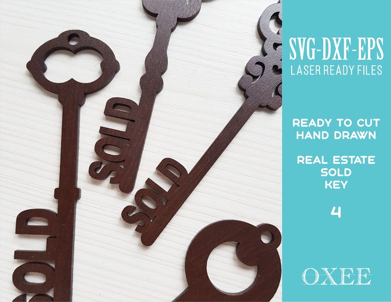 New Home Sold Key SVG Bundle by Oxee Hew Home Gift Laser Cut - Etsy
