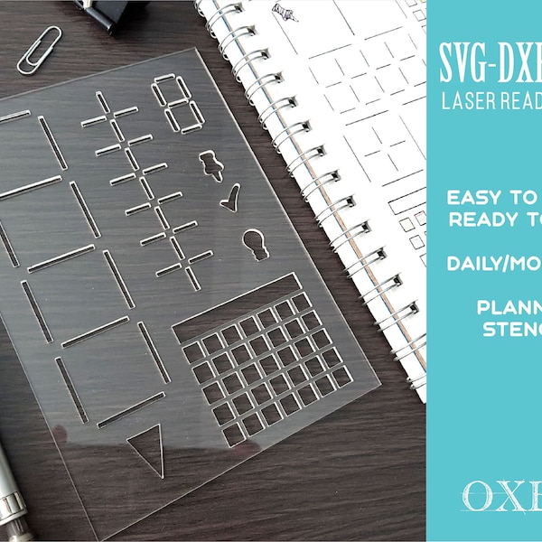 Planner Stencil - Etsy