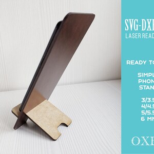 Phone Stand Cut File by Oxee, Simple Sell Phone Stand, Cnc Smartphone ...