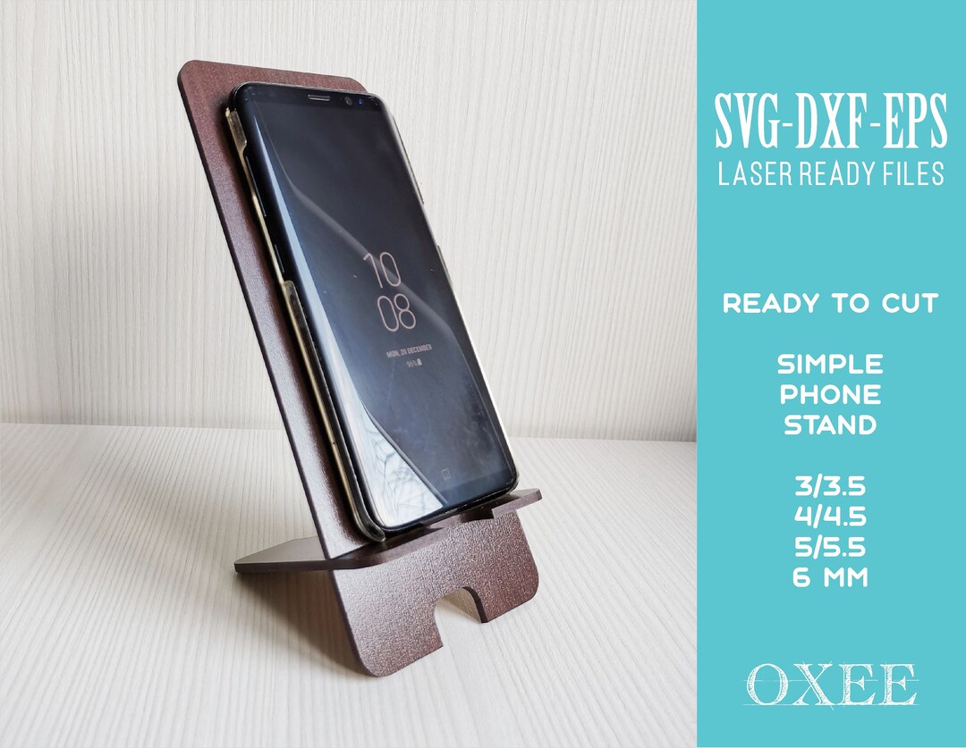Phone Stand Cut File by Oxee, Simple Sell Phone Stand, Cnc Smartphone ...