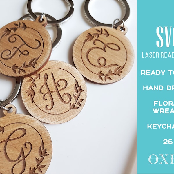 Alphabet Keychain - Etsy