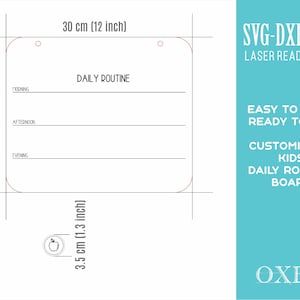 Kids Wooden Daily Routine Board SVG File by Oxee, Personalizable Daily ...