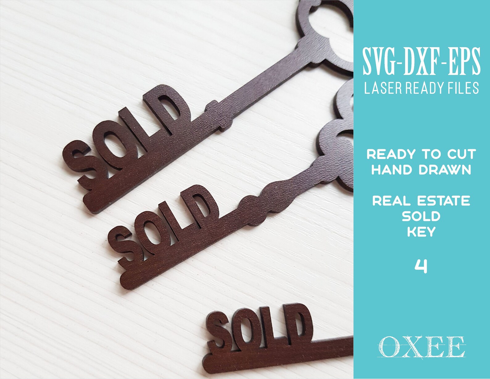 New Home Sold Key SVG Bundle by Oxee Hew Home Gift Laser Cut - Etsy