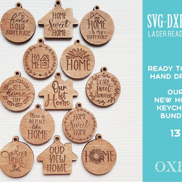 Home Keychain - Etsy