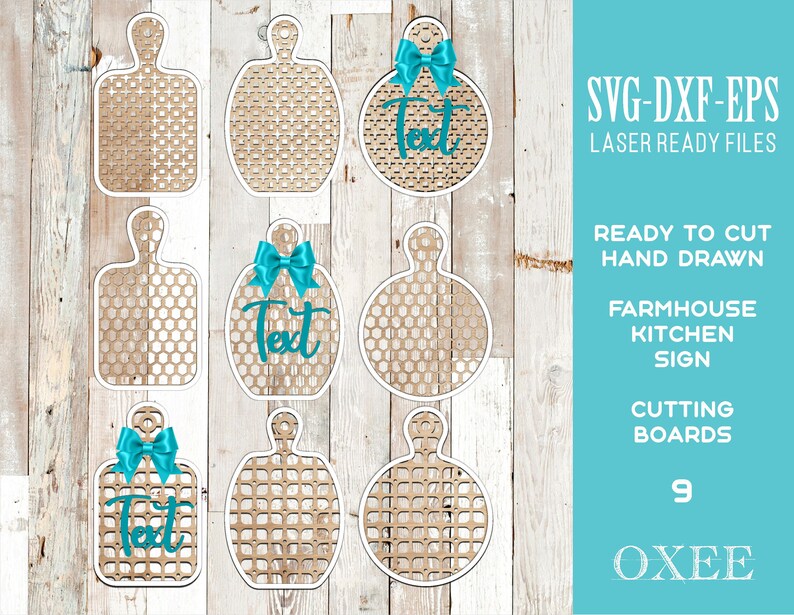 Kitchen Cutting Board Sign SVG Bundle by Oxee Wooden Wall - Etsy