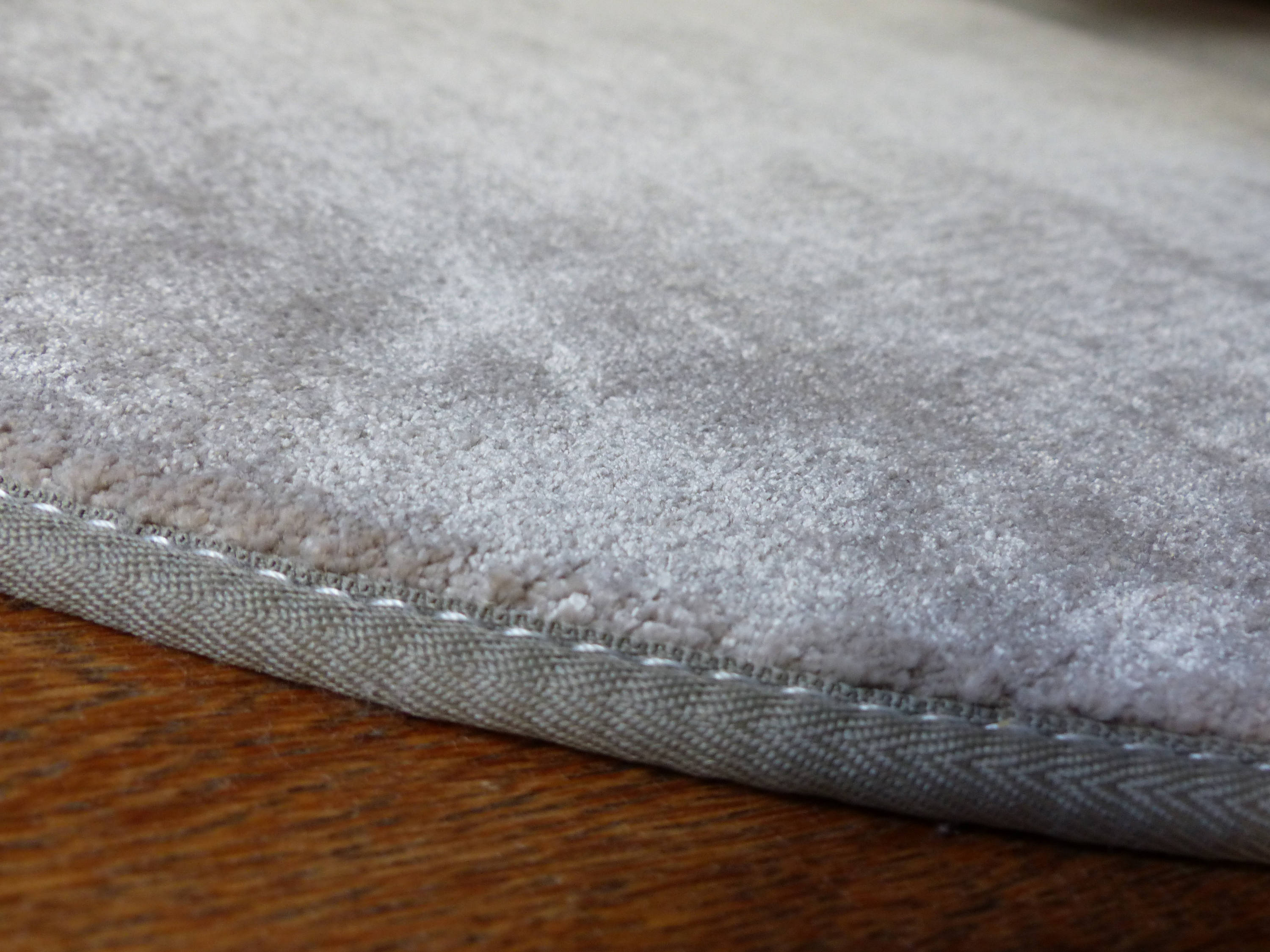 Round Mat Brown Moiré Carpet | Etsy