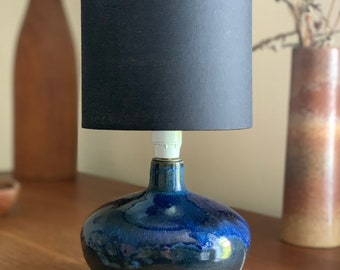 Blue Ceramic Lamp - Etsy