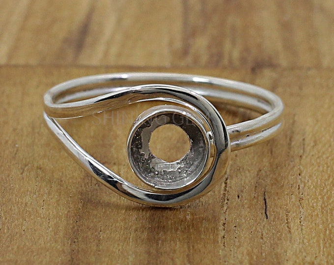 925 Sterling Silver Designer Ring Collet 3 Mm to 25 Mm Round - Etsy