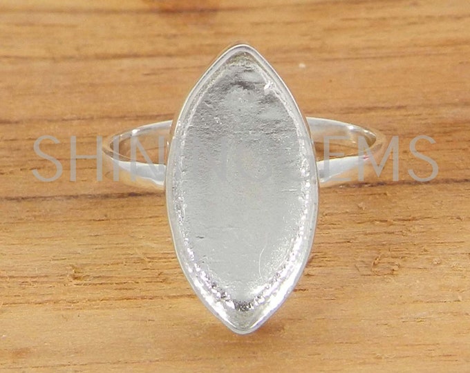 925 Sterling Silver Ring Collet 4 Mm to 20 Mm Round Rosecut - Etsy