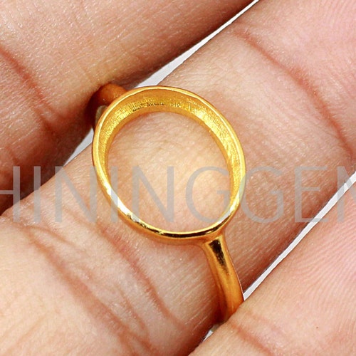 925 Sterling Silver Ring Collet 6 X 4 Mm to 18 X 13 Mm Oval - Etsy