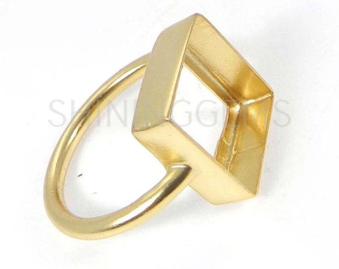 925 Sterling Silver Solid Ring Collet 6 X 6 Mm to 10x 10 Mm - Etsy