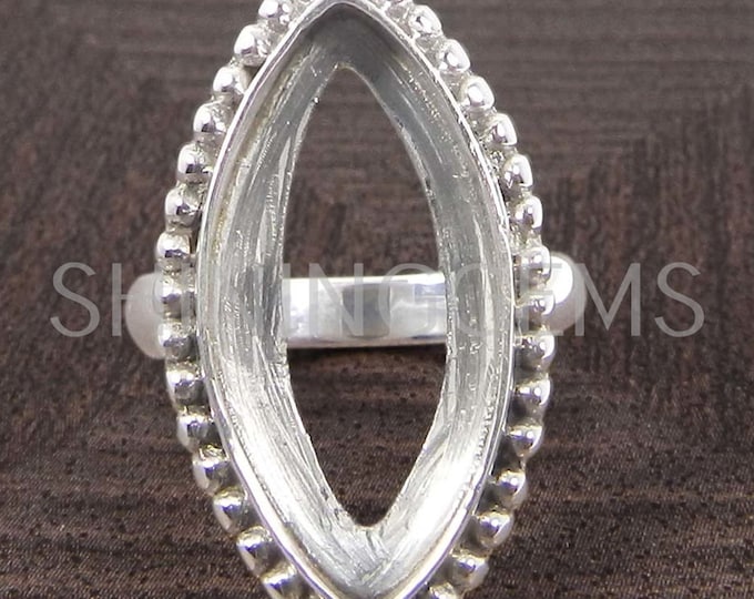 925 Sterling Silver Ring Collet 3 X 3 Mm to 20 X 20 Mm Square - Etsy