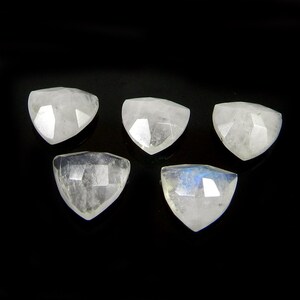 Natural Fiery Rainbow Moonstone Trillion Cut 10 X 10 X 10 Mm 18 X 18 X ...
