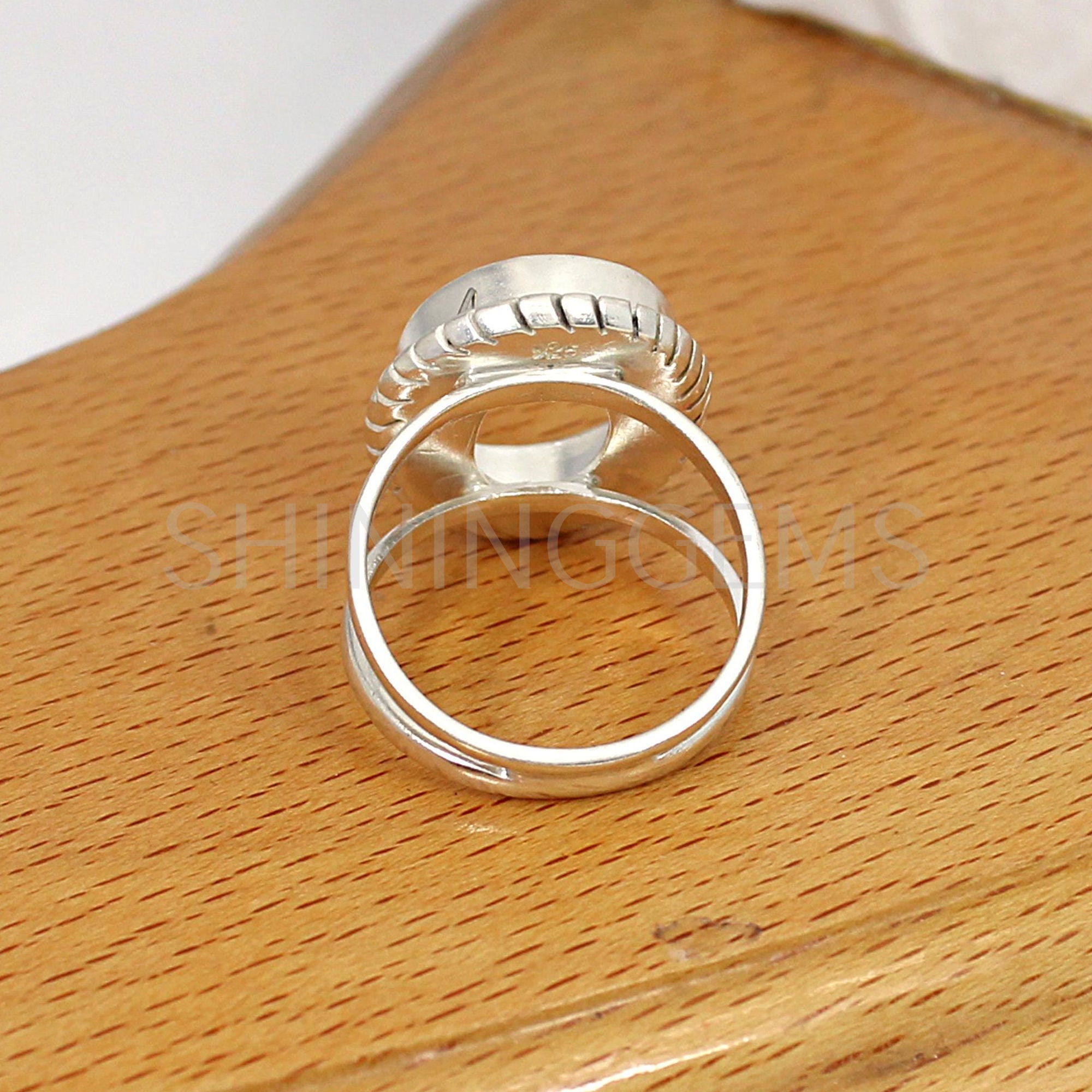 925 sterling silver ring collet 12 x 16 mm oval gemstone bezel | Etsy