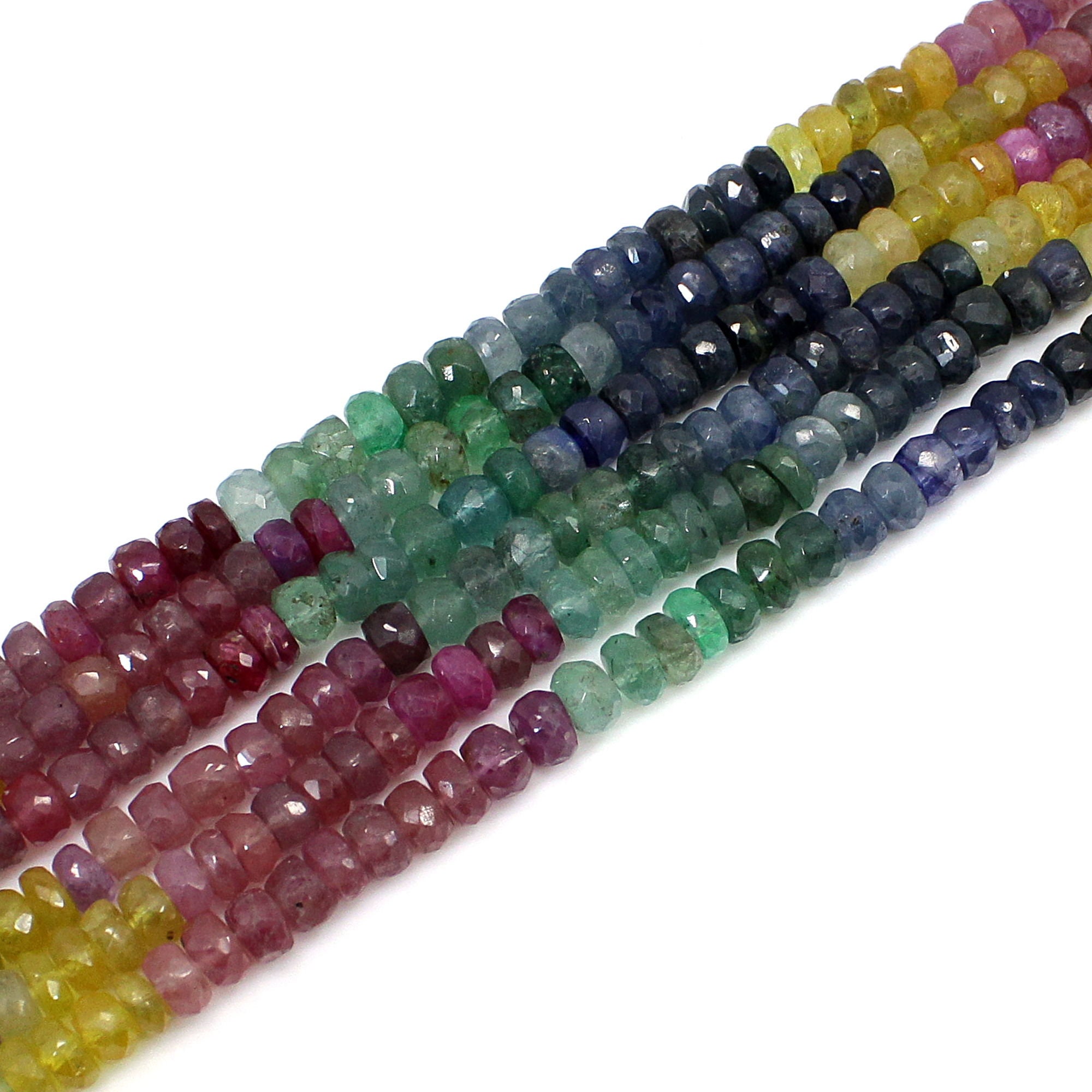 Natural Multi Sapphire 15 Inch Beads Strands Semi Precious | Etsy