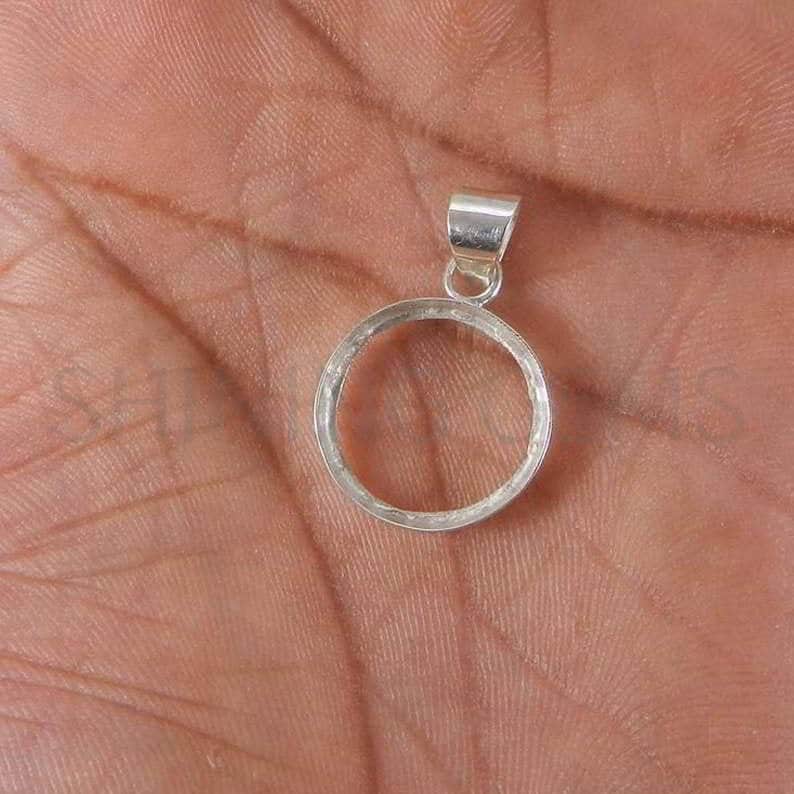 925 Sterling Silver Pendant Collet 3 Mm to 40 Mm Round Rosecut | Etsy