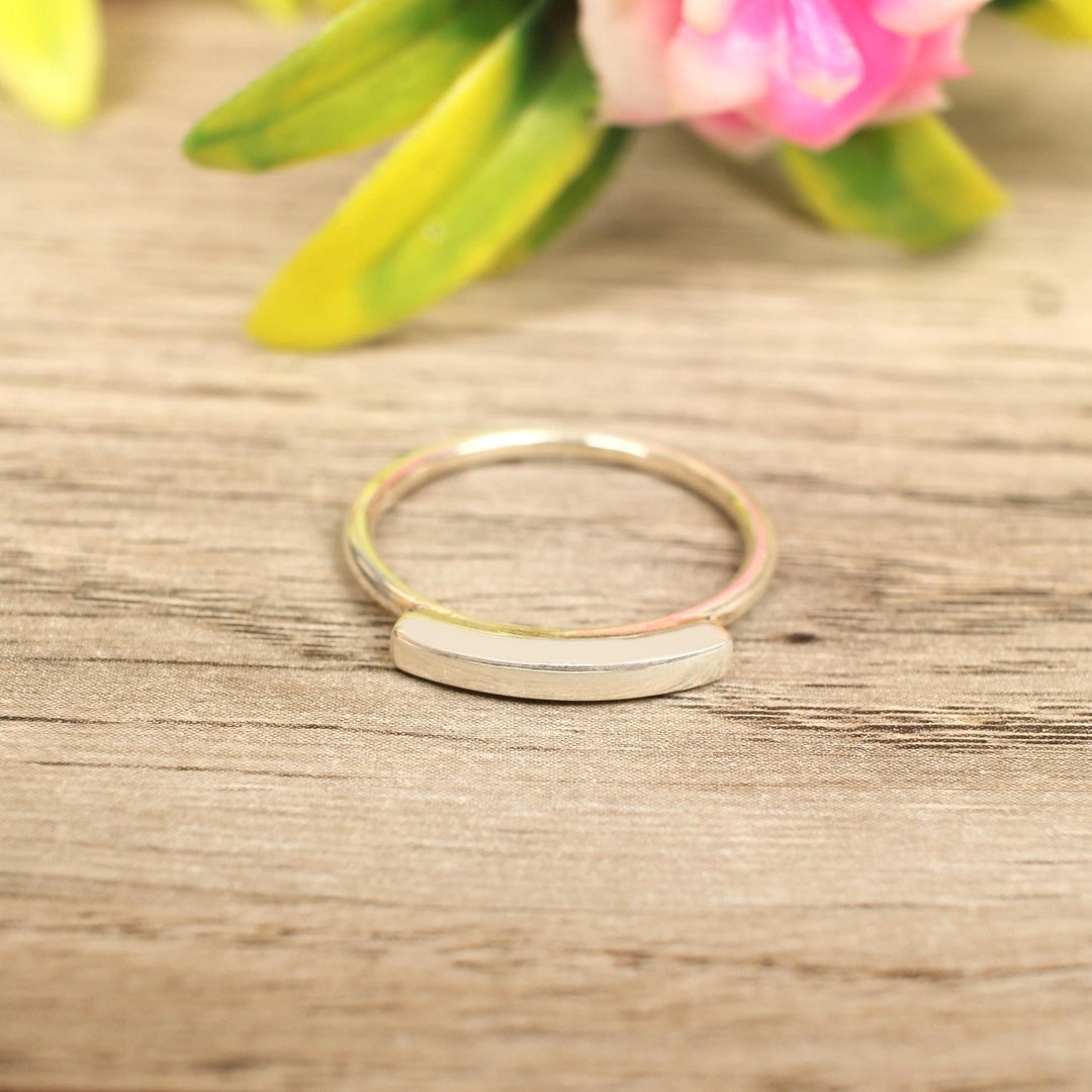 925 Sterling Solid Silver, Handmade Ring, Minimalist Ring Jewelry, Gift ...
