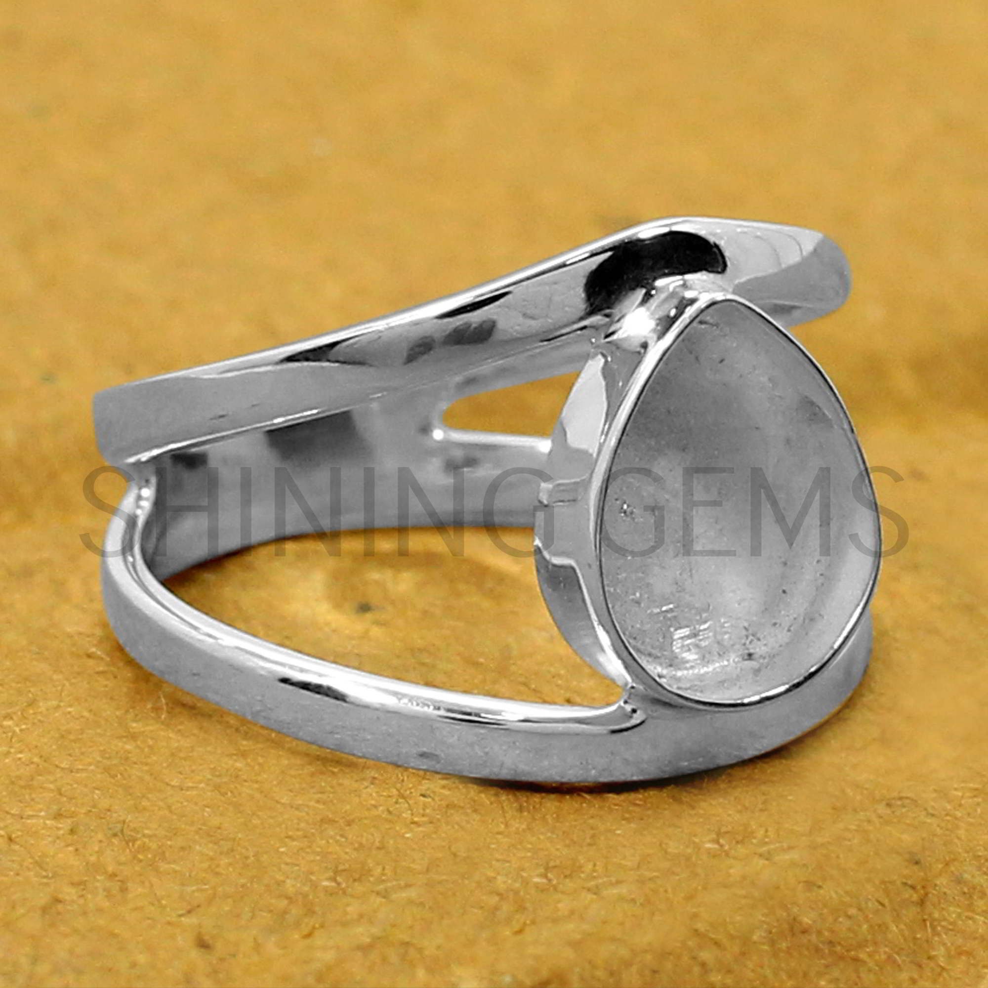 925 Silver Ring Collet 6 X 4 Mm to 14 X 10 Mm Pear Bezel Cup - Etsy UK
