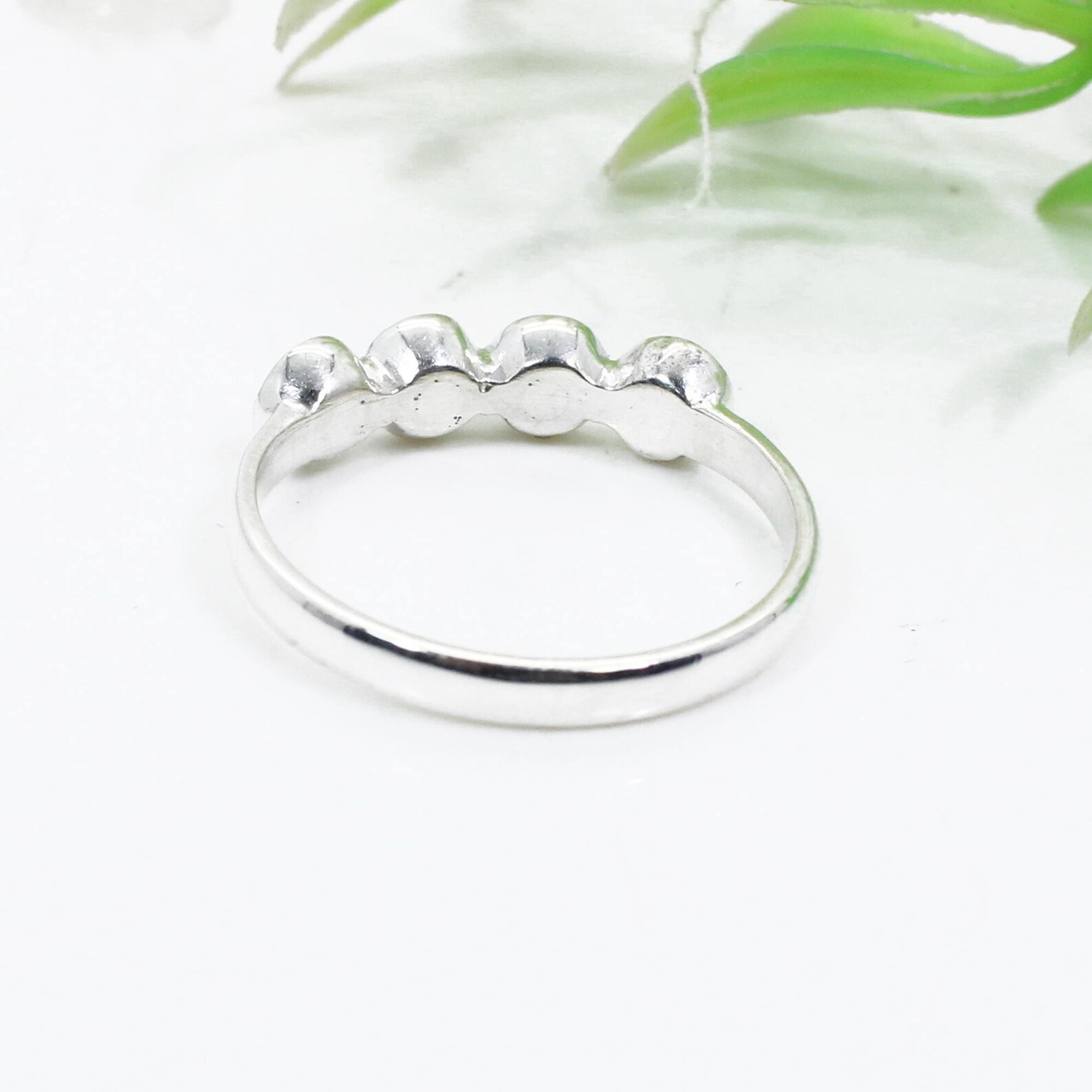 925 Sterling Silver Stackable Ring 3 Mm Round Gemstone Blank - Etsy