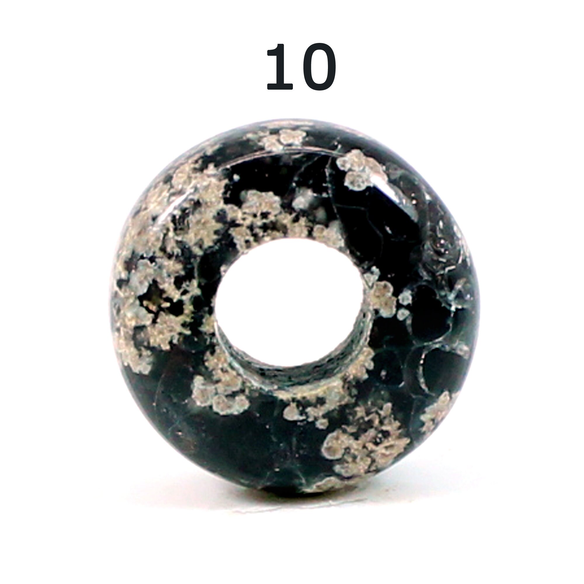 Natural Mexican Fireworks Obsidian 14 X 8 X 5.5 Mm Roundel - Etsy