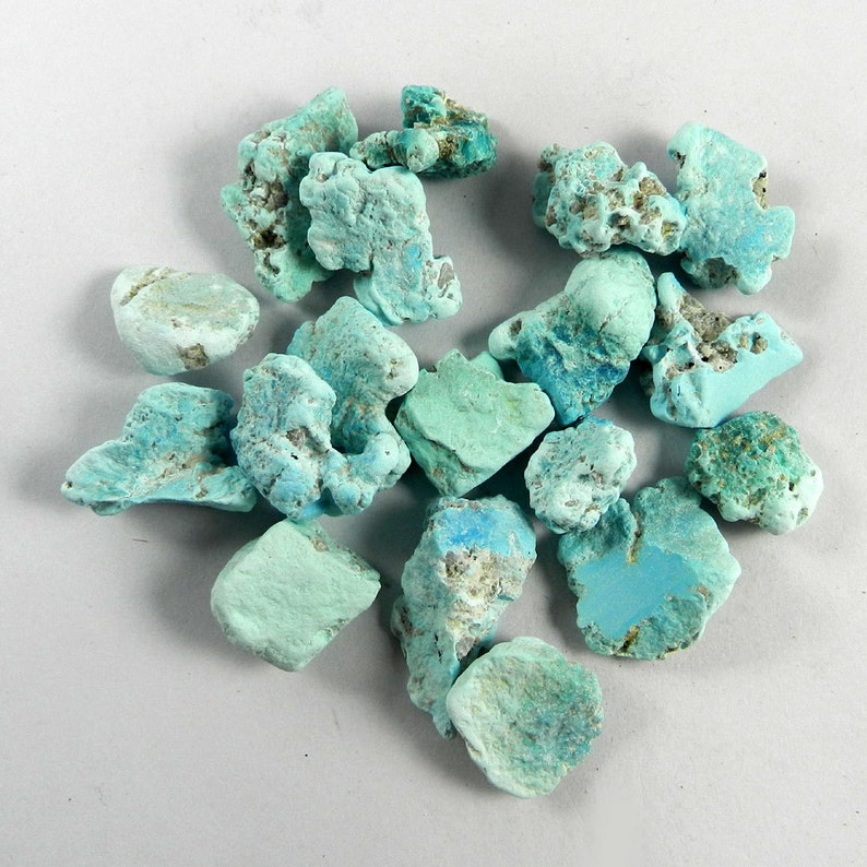 Natural Sleeping Beauty Turquoise Rough Raw Material Semi - Etsy