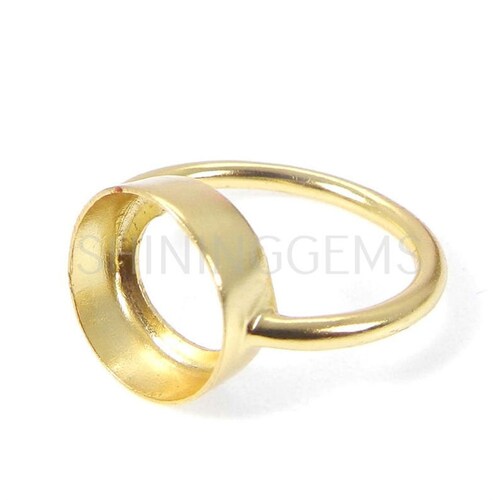 925 Sterling Silver Designer Ring Collet 3 Mm to 25 Mm Round - Etsy