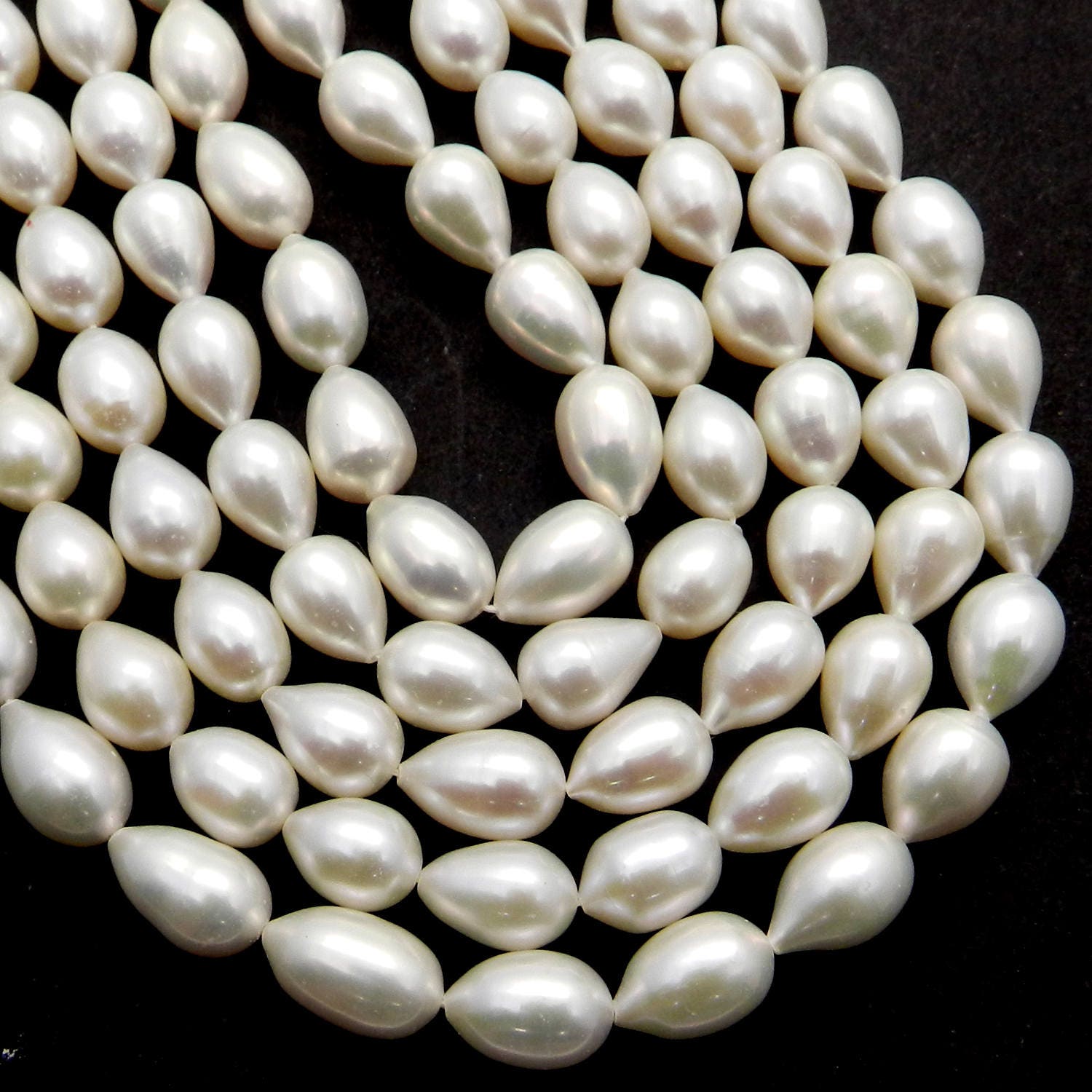 Baroque Drop White Pearl Uneven Drop Oval Round Smooth Semi | Etsy India